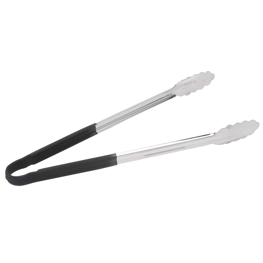 HUBERT Tong with Black Silicone Handle Stainless Steel - 16"L - Walmart.com