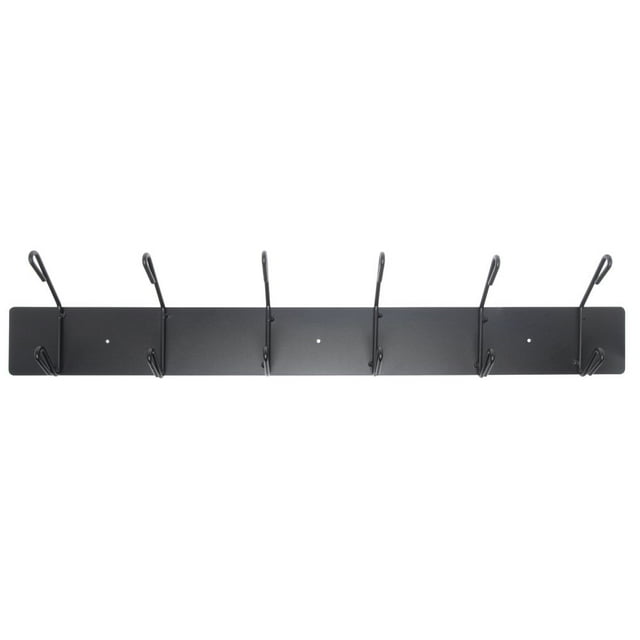 HUBERT® Wall Mount Coat Rack , Black Metal - 36" L x 7" H - Walmart.com