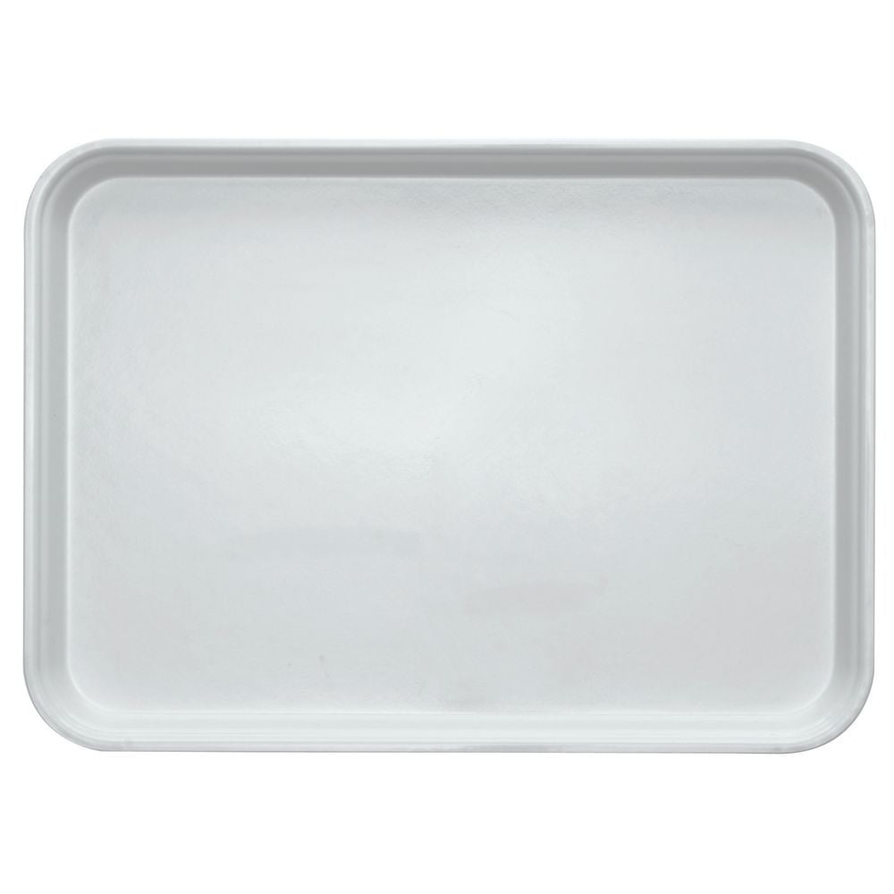 HUBERT® White Fiberglass Market Display Tray - 18" L x 13" W x 1" H ...