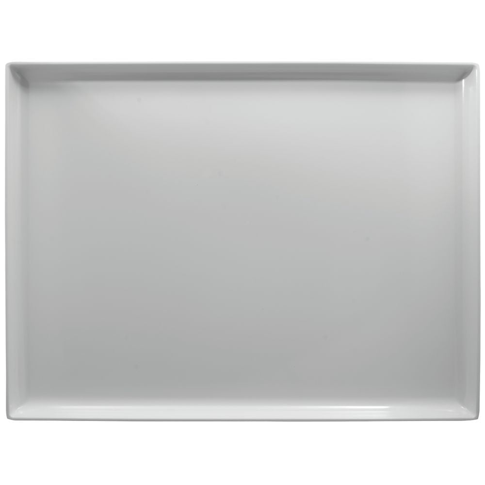 HUBERT White Plastic Display Merchandising Tray Melamine Rectangular ...