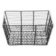 HUBERT® Wire Basket Black Steel - 10 3/16 L x 10 3/16 W x 4 11/12 H ...