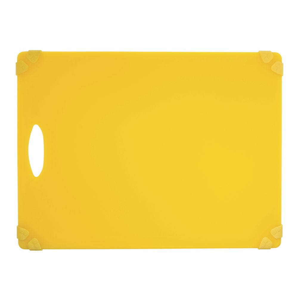 Kratos Yellow Cutting Board with Non-Slip Grippers - 15" L x 20" W x 1/ ...
