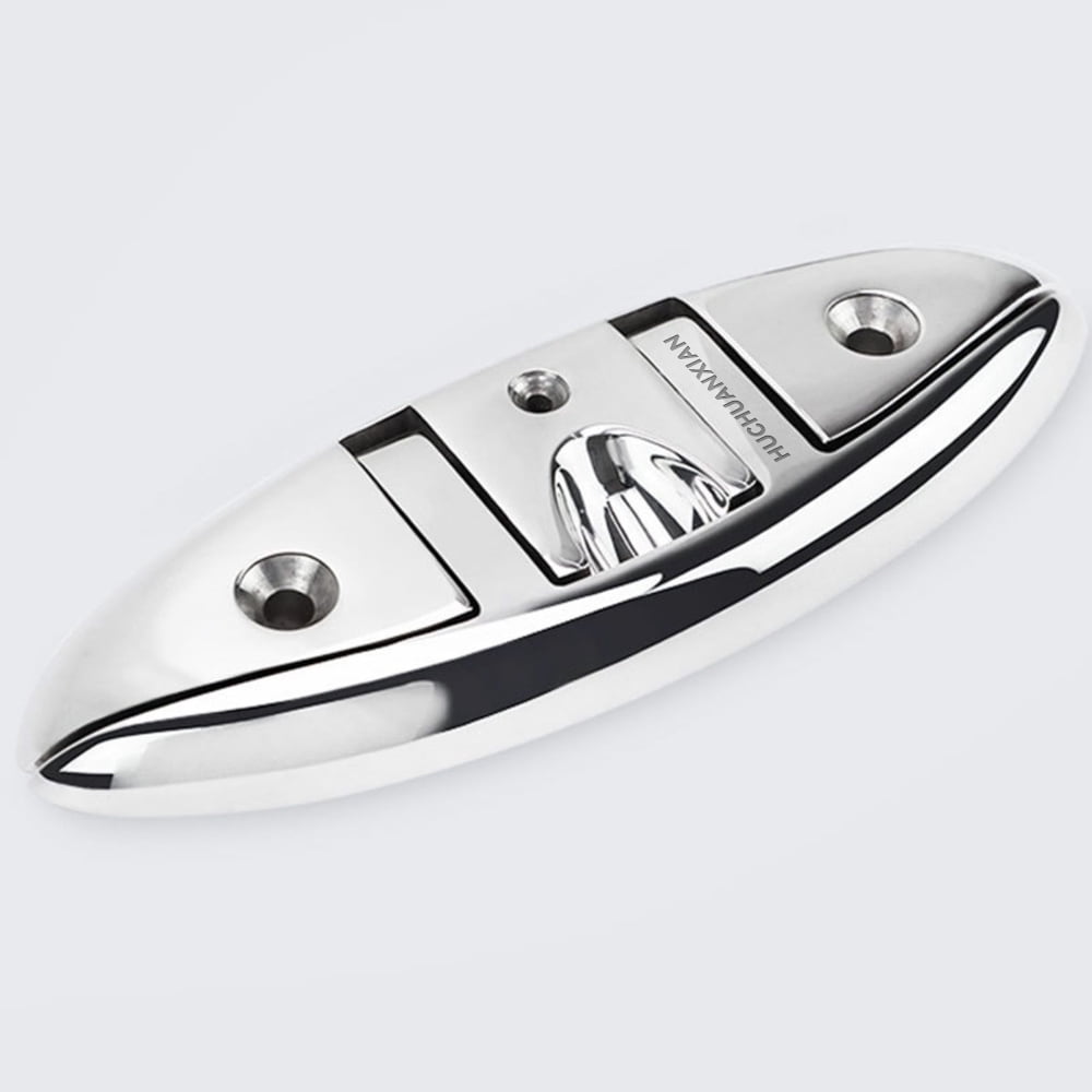 HUCHUANXIAN Boat cleats, 5 Inch Boat Cleat, Stainless Steel 316 Folding ...