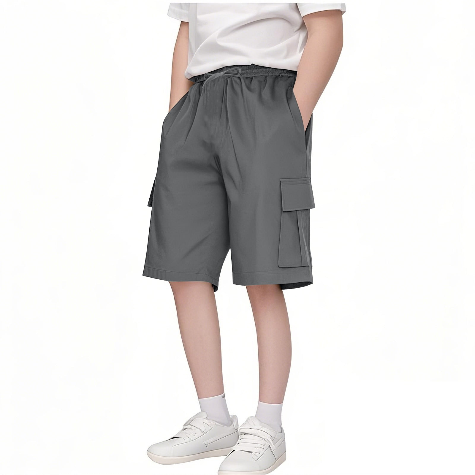 HUCOAE Girls Shorts Girls Cargo Shorts Girls Cargo Shorts Loose Casual ...