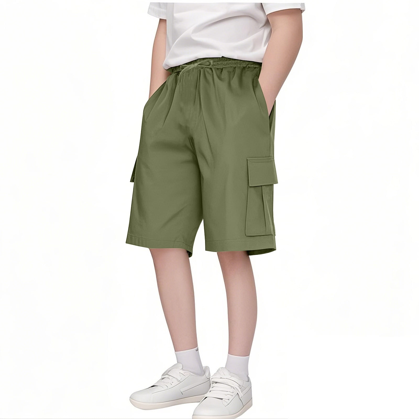 HUCOAE Little Girls Shorts Toddler Boy Shorts Girls Cargo Shorts Loose ...