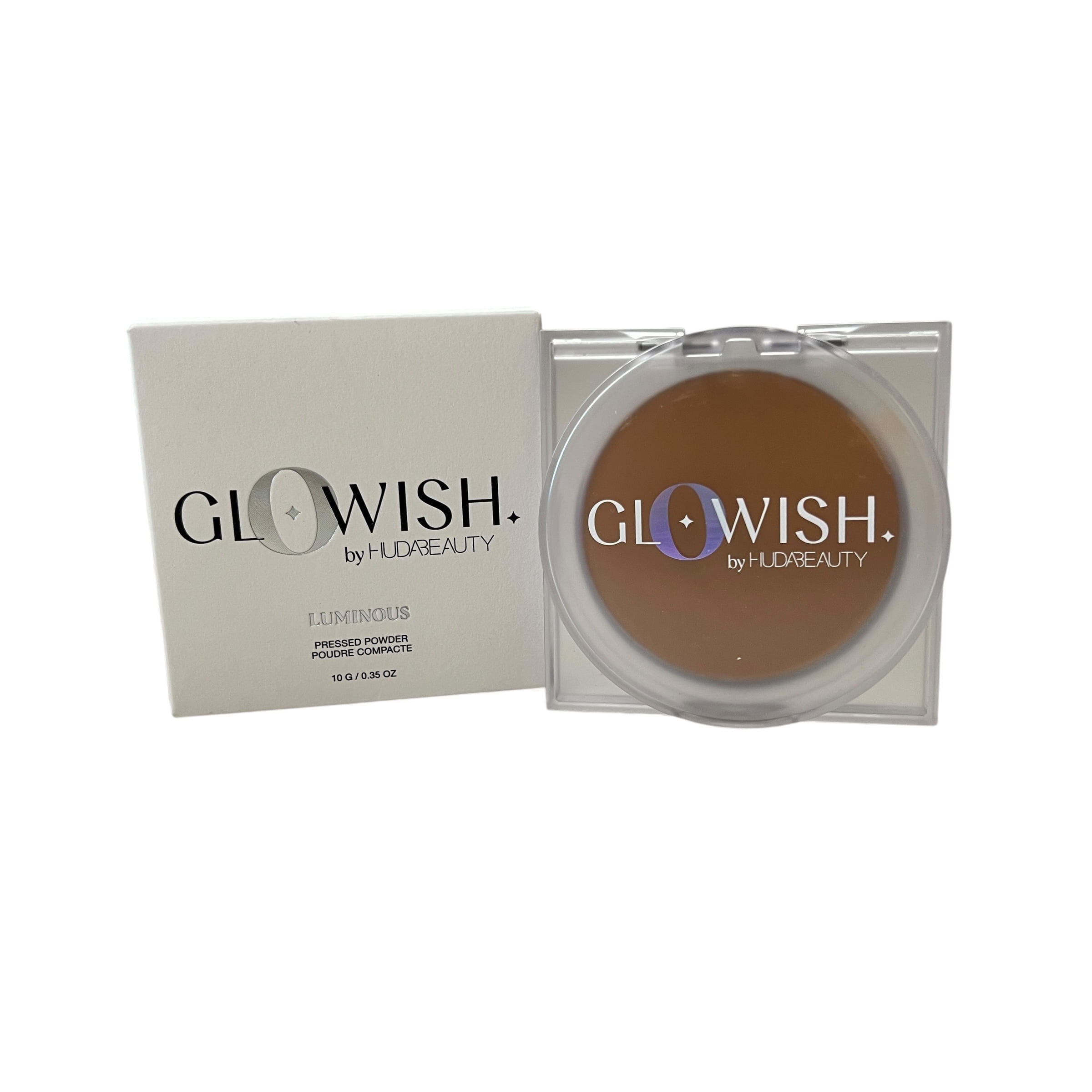 HUDA BEAUTY GloWish Lightweight Blurring Pressed Powder 04 Light-Medium ...