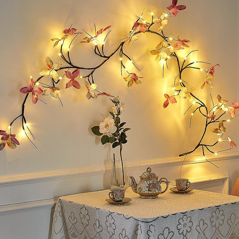 HUDIE LED Bendable Branch Lights with Sakura & Butterfly Design, IP55 ...