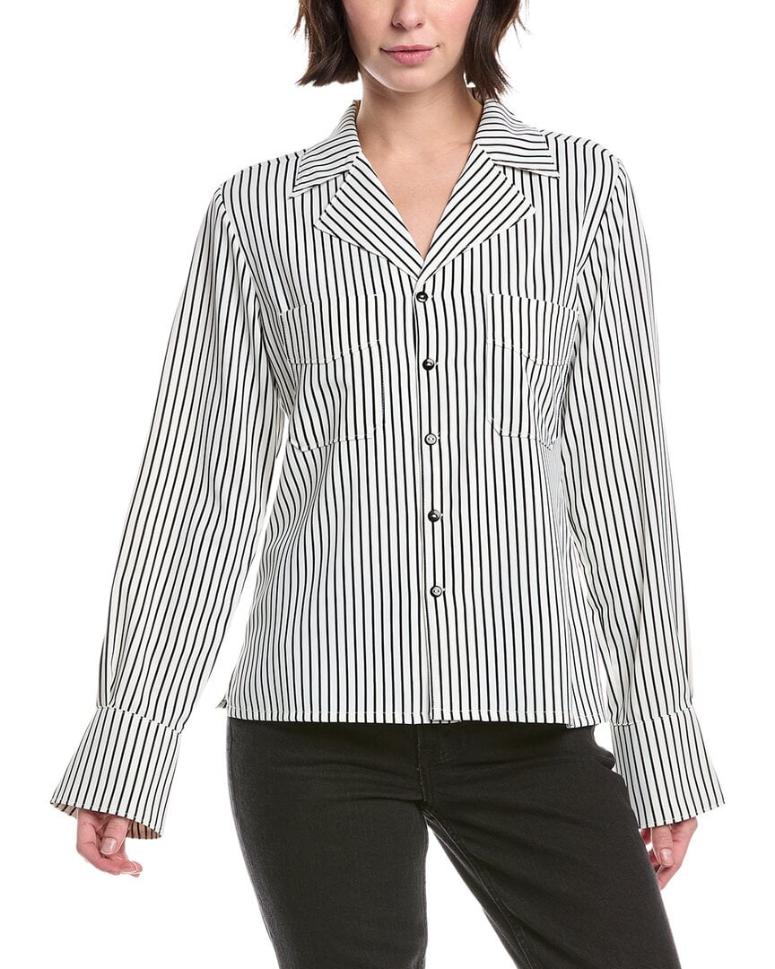 HUDSON Jeans womens Camp Shirt, l, Black - Walmart.com