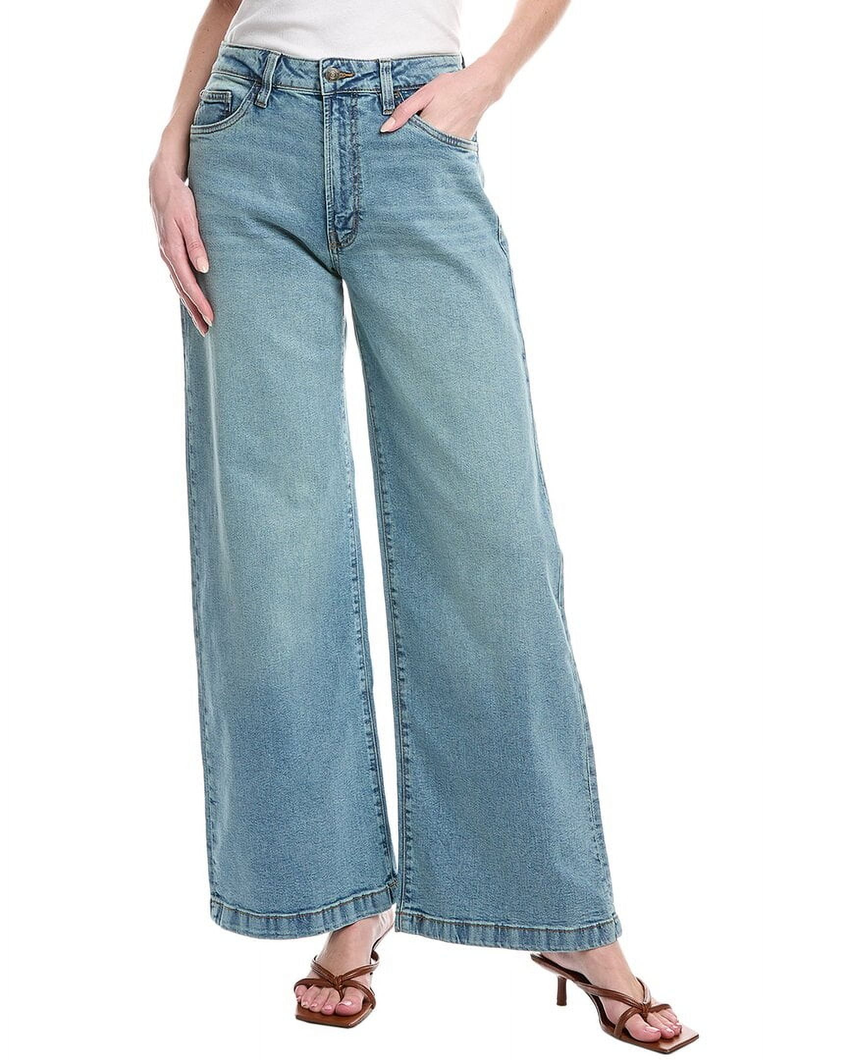 HUDSON Jeans womens Jolene Risque Wide Leg Jean, 26, Blue - Walmart.com