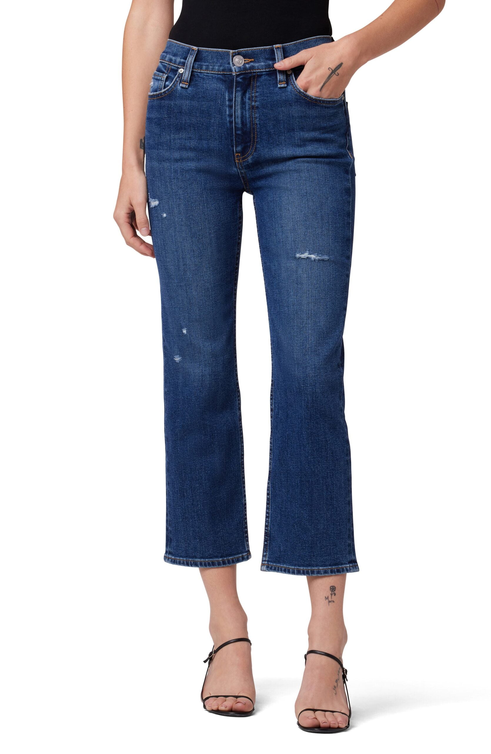 HUDSON Jeans womens Remi Quince High-Rise Straight Crop Jean, 27, Blue ...
