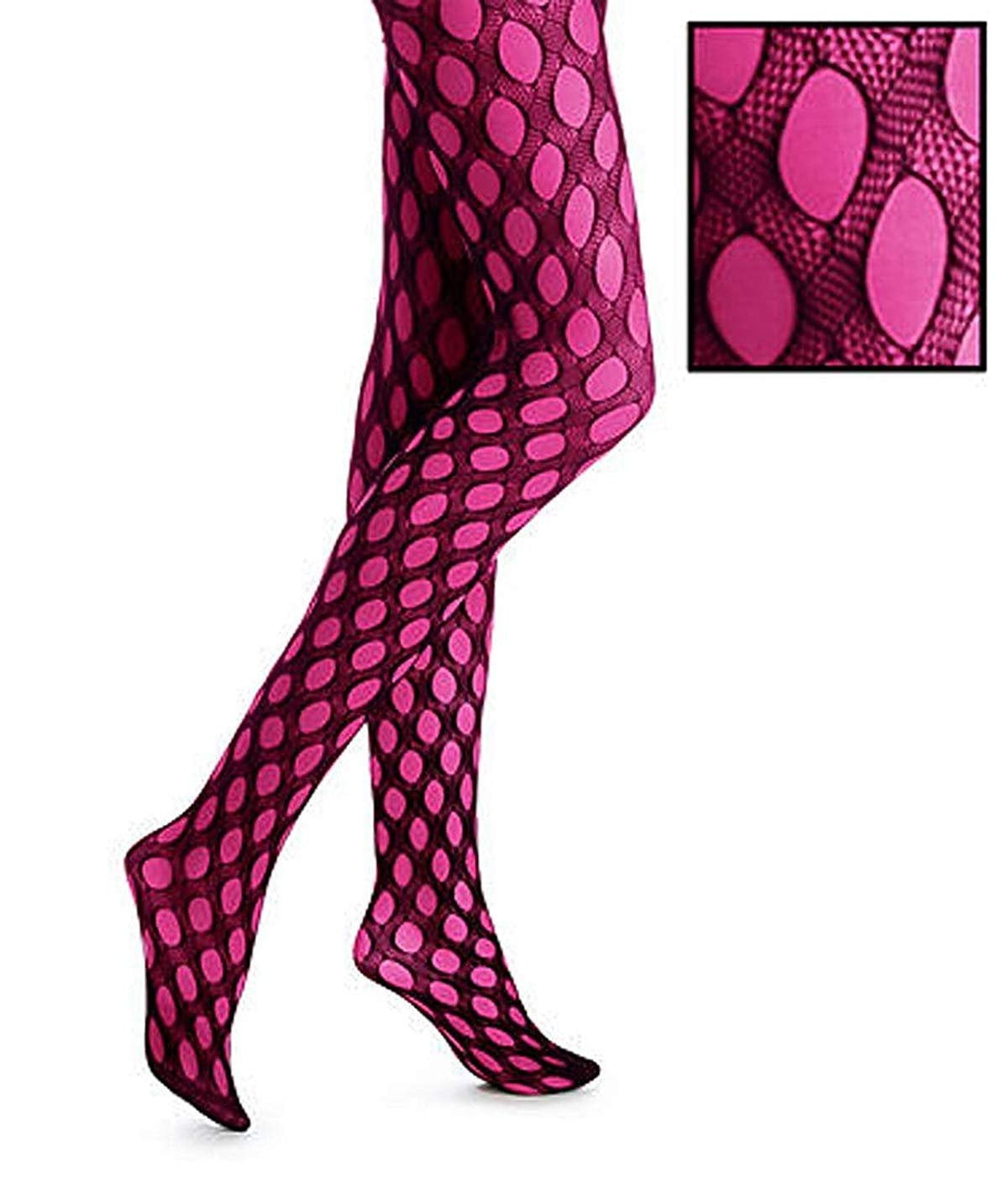 HUE Layered Net Women's Tights Small/Medium, Dark Rose/Black - Walmart.com