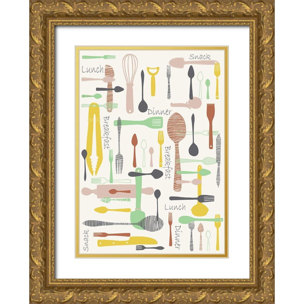 HUE and MI and Sangita 11x14 Gold Ornate Wood Framed with Double Matting Museum Art Print Titled ...