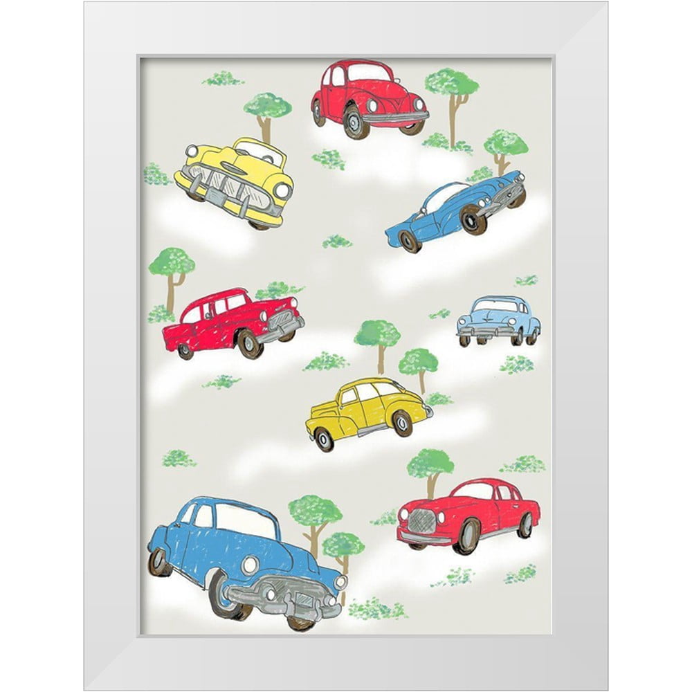 HUE and MI and Sangita 14x18 White Modern Wood Framed Museum Art Print ...