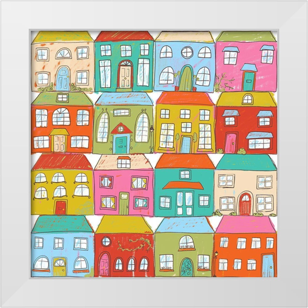 HUE and MI and Sangita 15x15 White Modern Wood Framed Museum Art Print ...