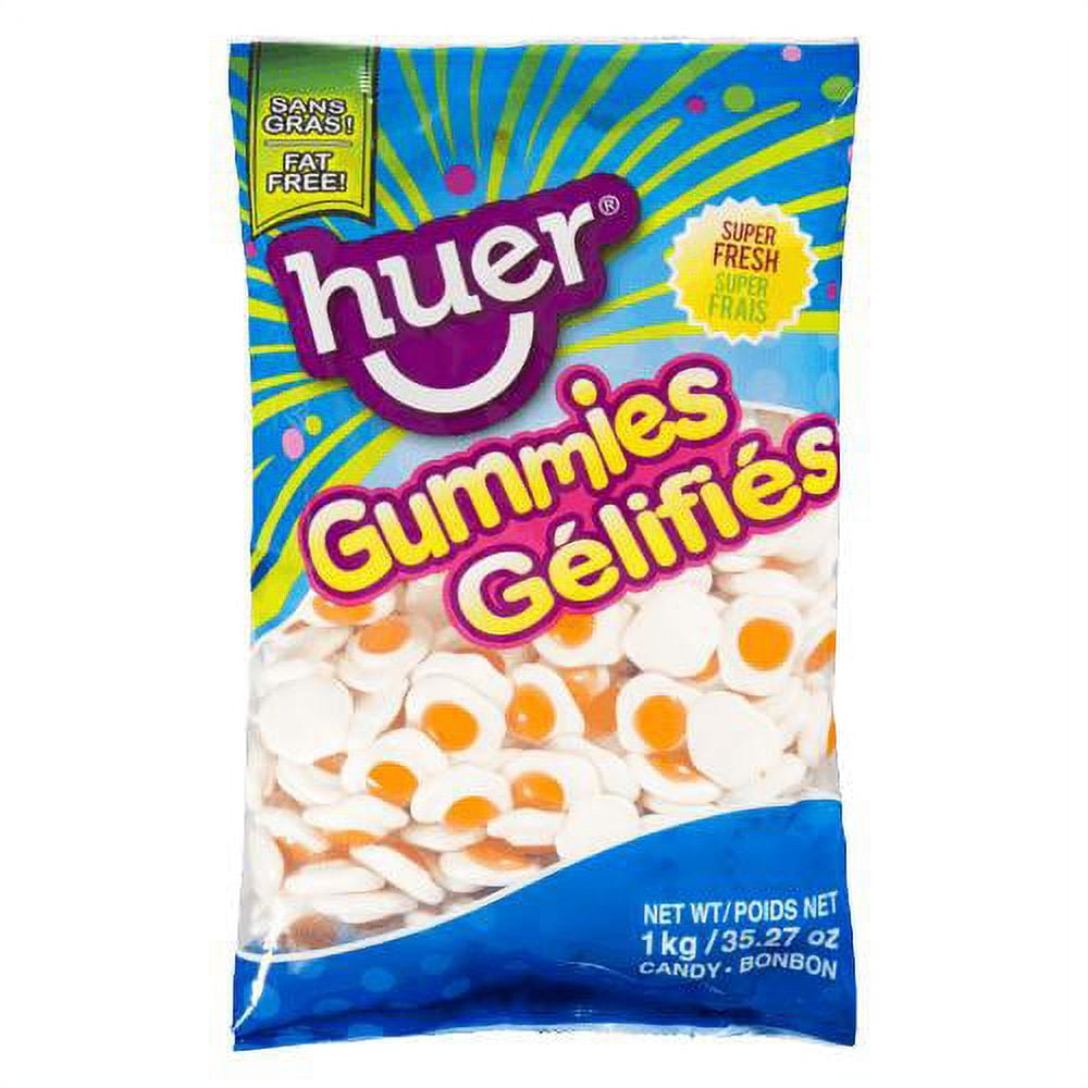HUER Fried Egg Gummies, 1kg (2.2lbs) - Fun & Flavorful Candy - Walmart.com