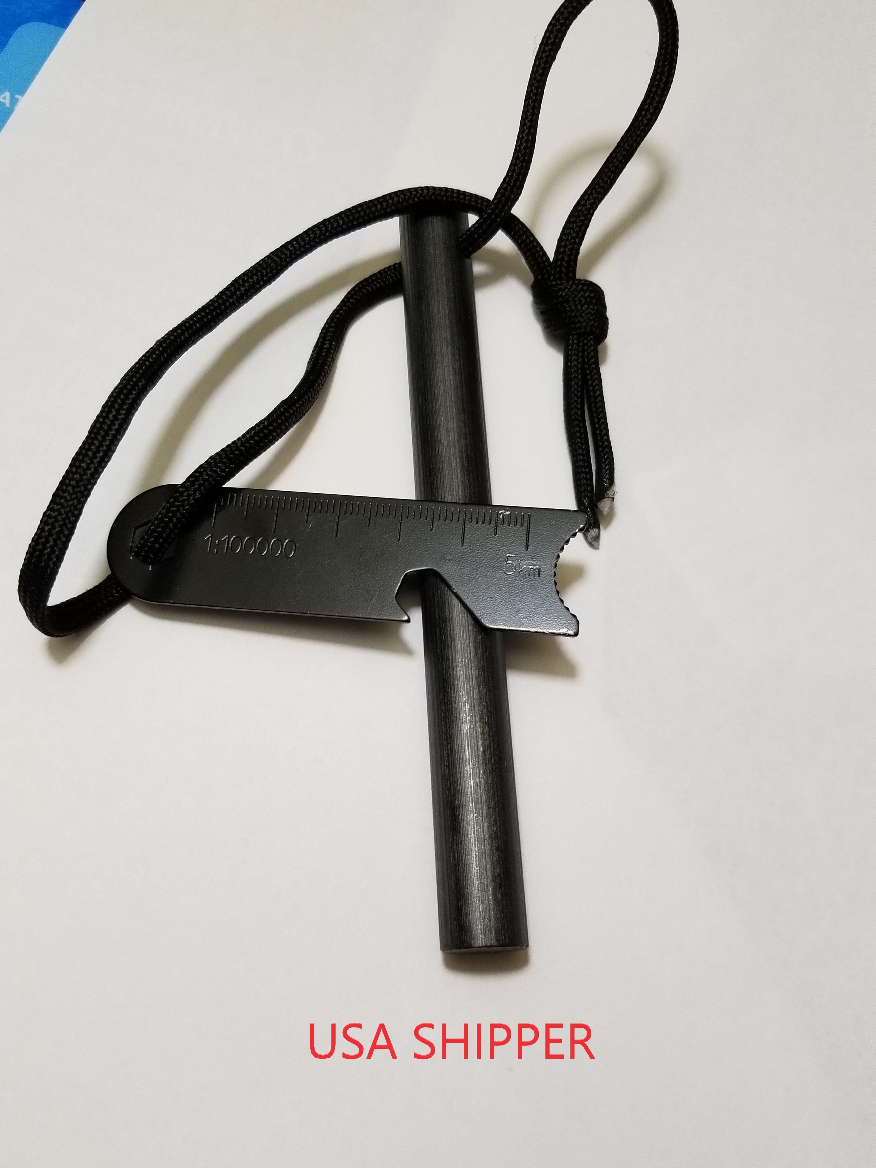 HUGE 1/2" x 5" Ferrocerium Rod Flint Stone Striker Fire Starter w ...