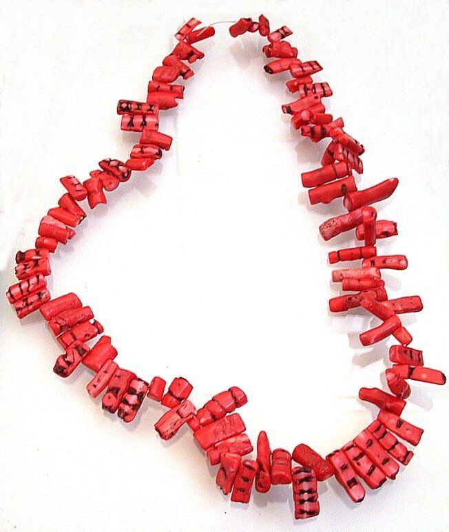 HUGE 36 INCH STRAND Flat Bottom 1 Hole 4/5 to 1 1/2 Inch Peach Coral ...