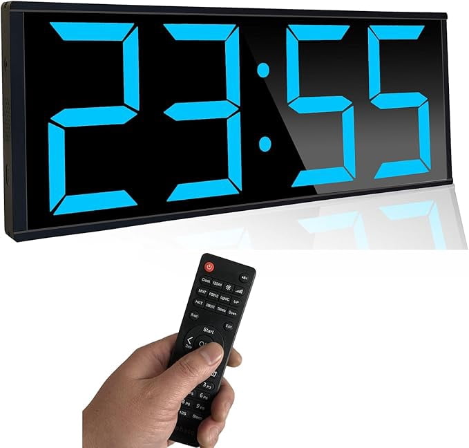 【HUGE Digital Wall Clock】-The digital wall clock has huge 5.3’’ digits ...