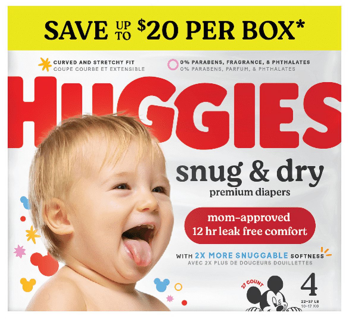 HUGGIES SNUG&DRY GIGA JRPK DIAPER SZ8 38 - Walmart.com