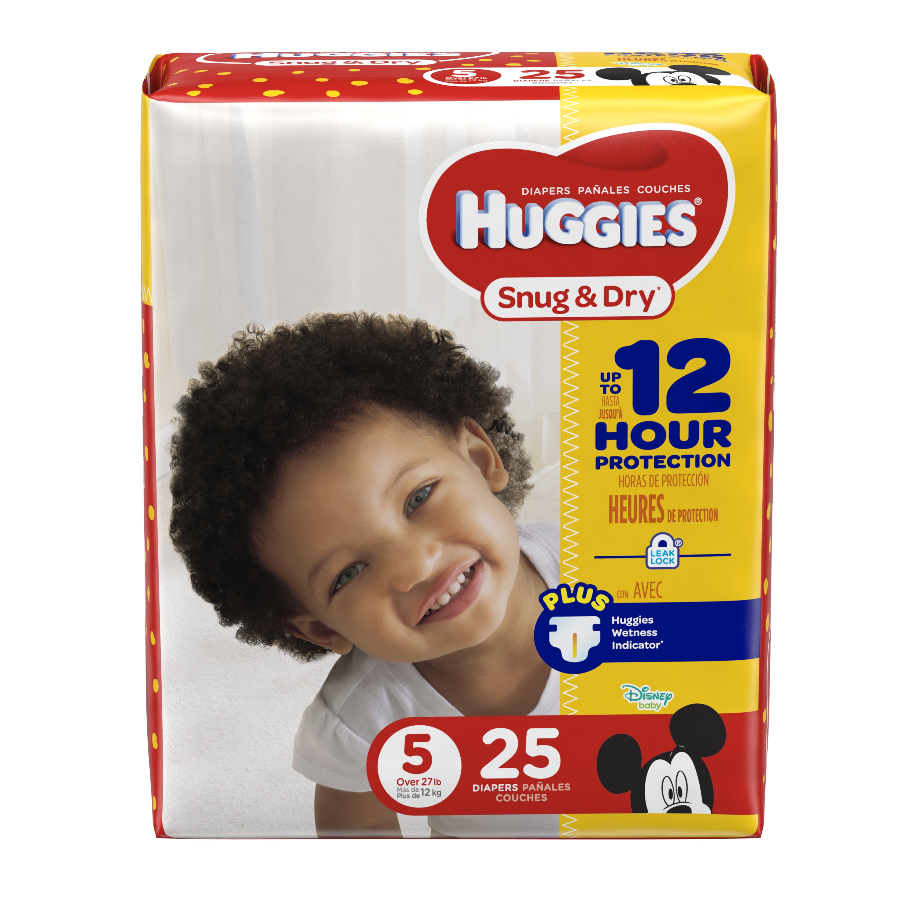 HUGGIES Snug & Dry Diapers, Size 5, 25 Diapers - Walmart.com