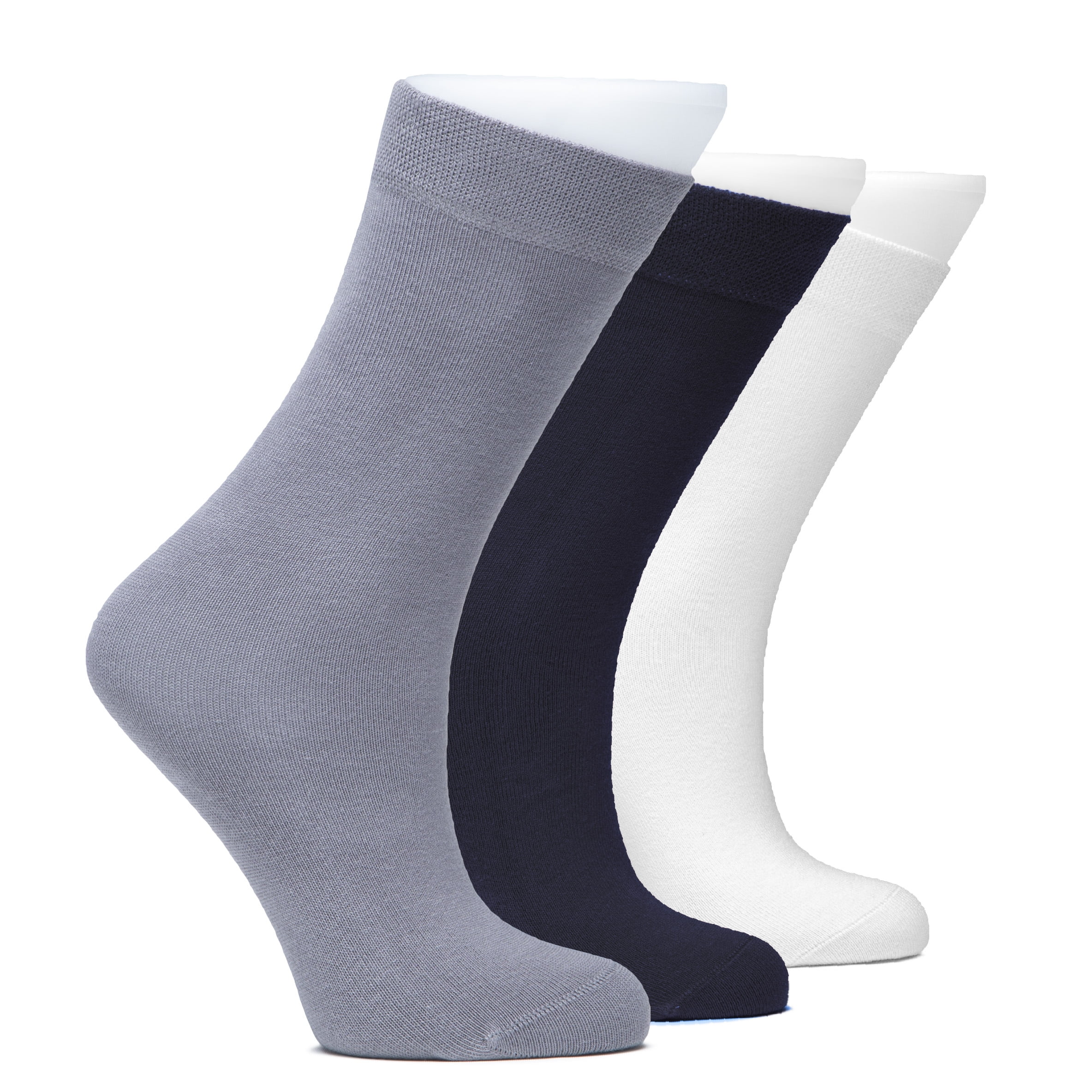 HUGH UGOLI Kids School Uniform Dress Socks, Solid Color, Soft Cotton ...