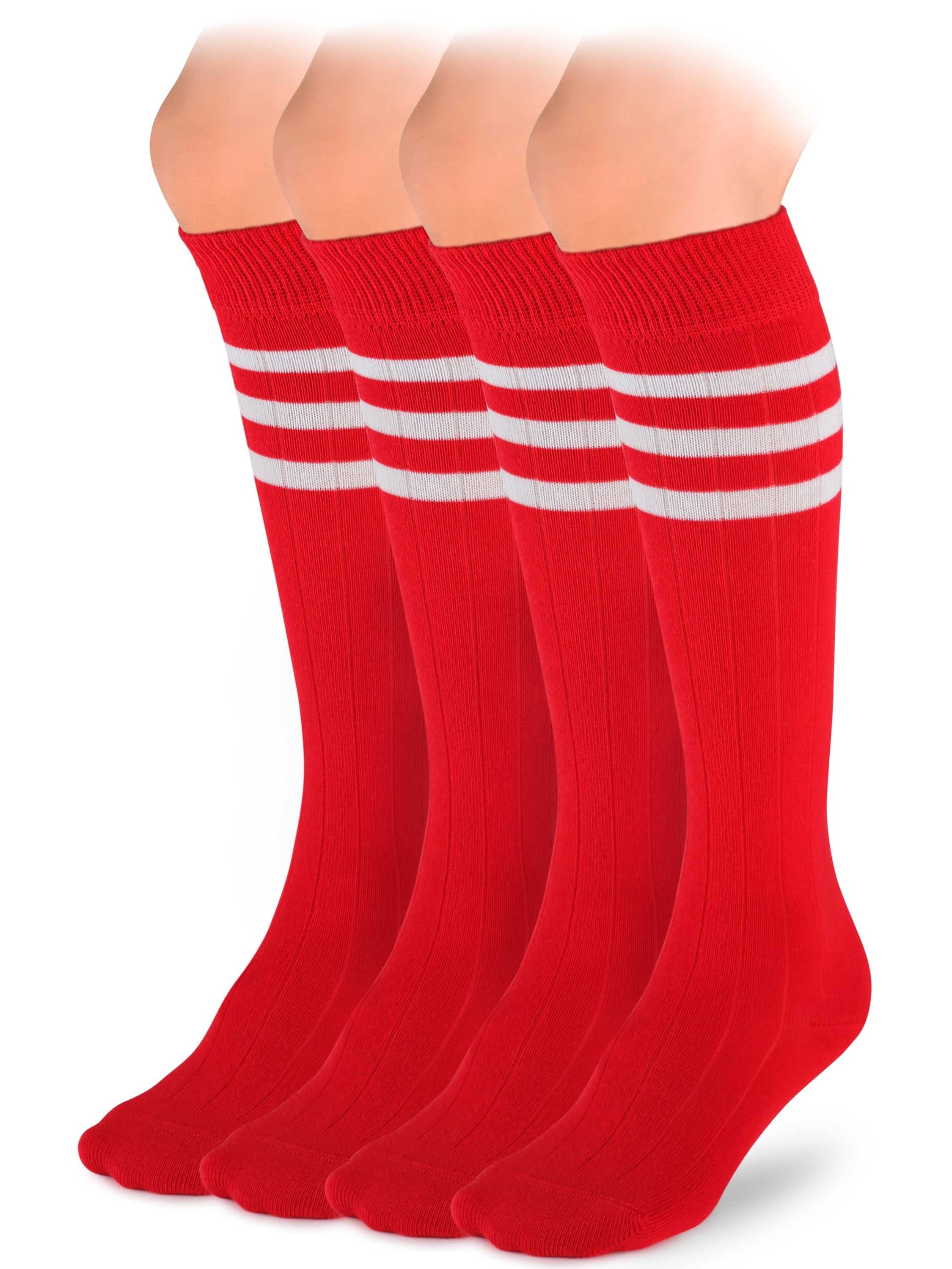 HUGH UGOLI Knee High Cotton Socks for Girls & Boys, Long Tube School ...
