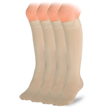 HUGH UGOLI Knee High Socks for Kids Girls Boys & Toddlers, Solid Color ...