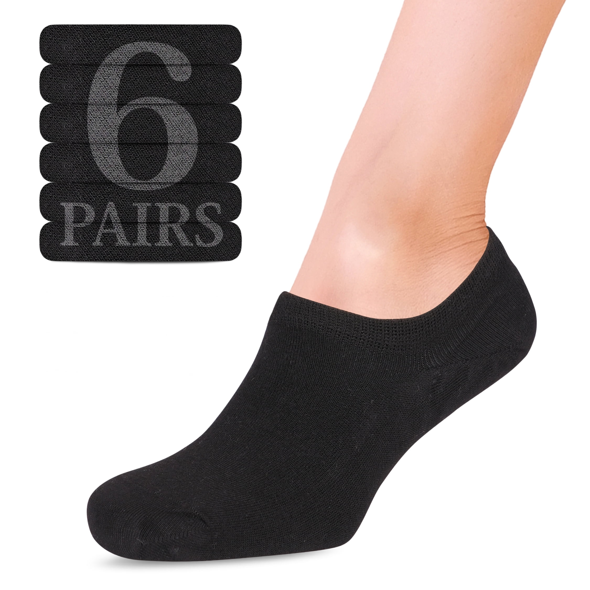 HUGH UGOLI Women Bamboo No Show Socks | Non Slip Invisible Liner Socks ...