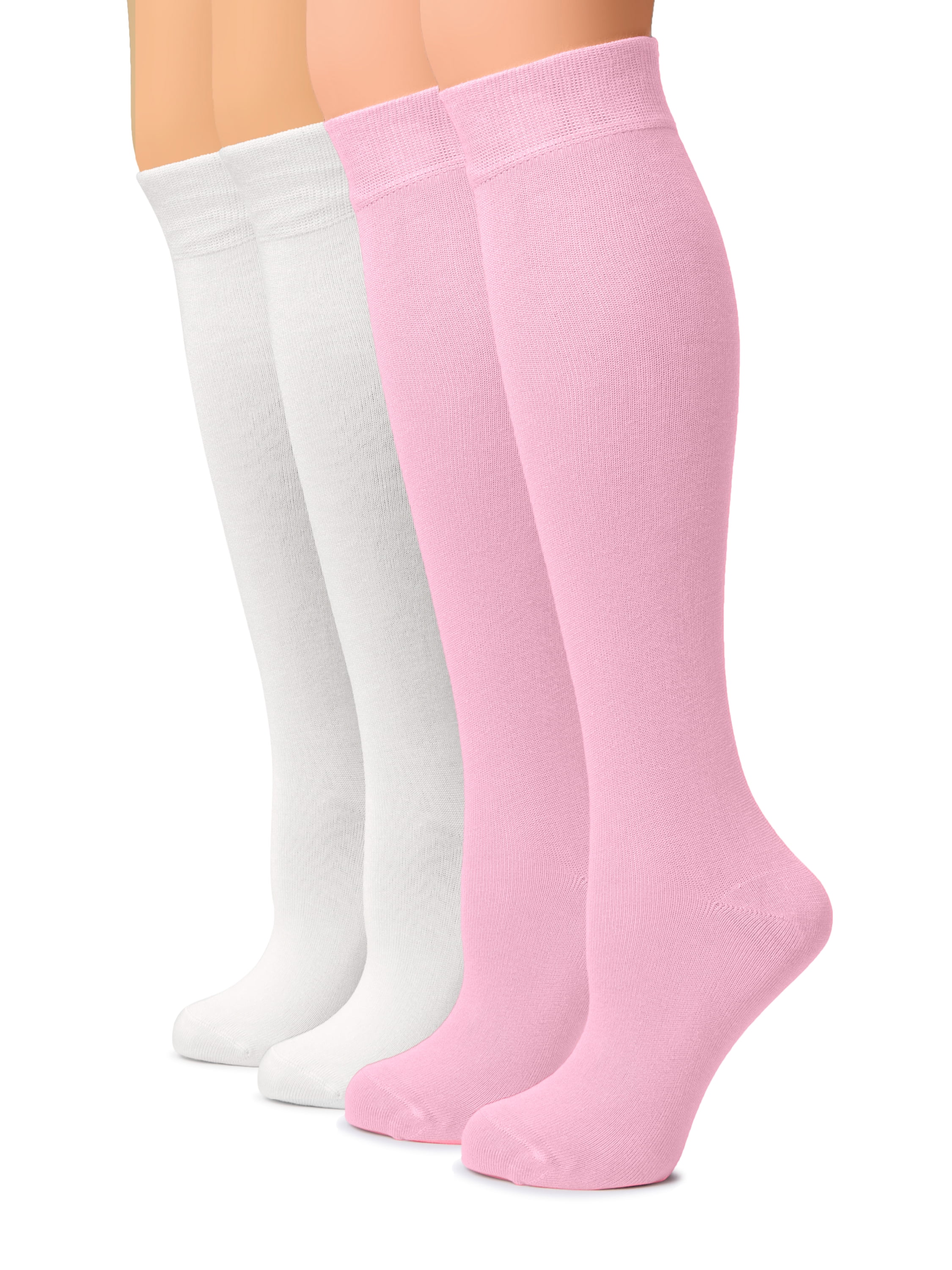 HUGH UGOLI Women Cotton Knee High Socks, Long Dress School Uniform ...