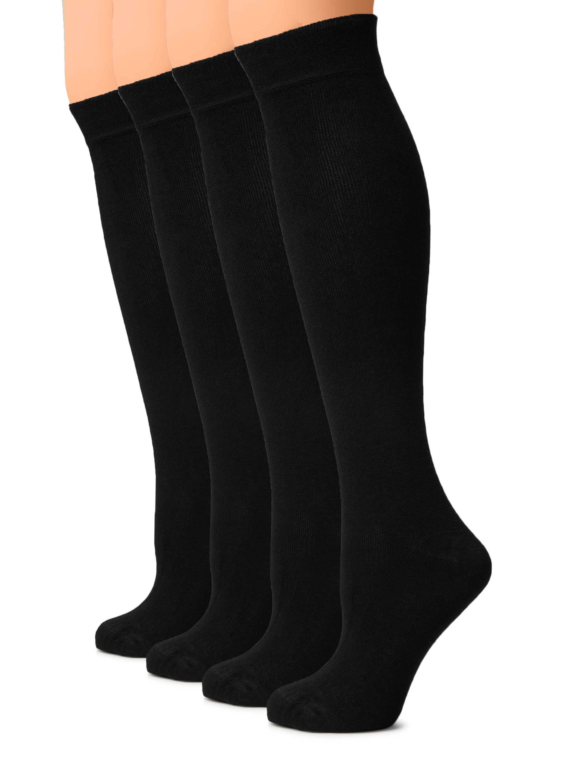 HUGH UGOLI Women Cotton Knee High Socks, Long Dress School Uniform ...