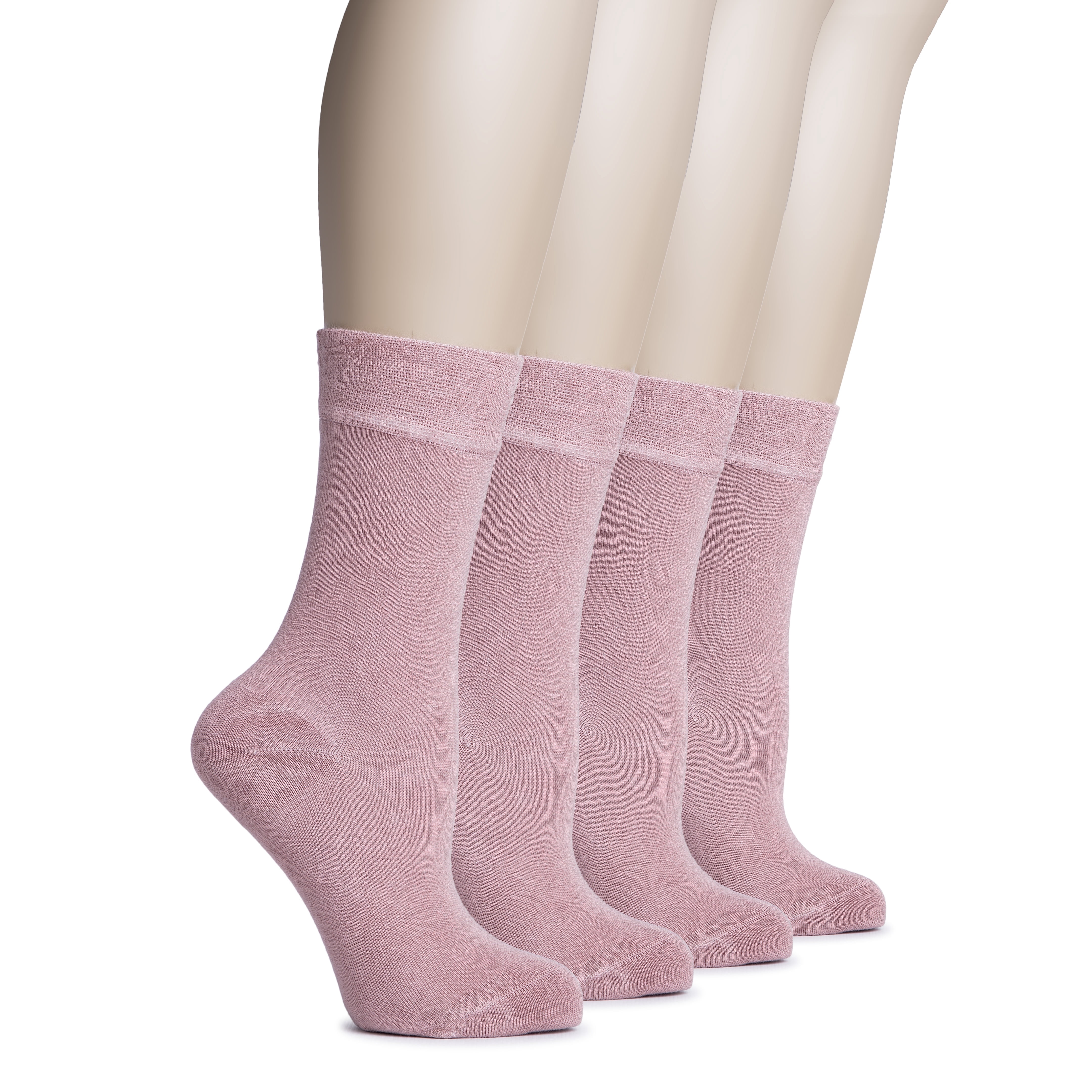 HUGH UGOLI Women's Bamboo Thin Crew Socks for Dress Business & Trouser ...