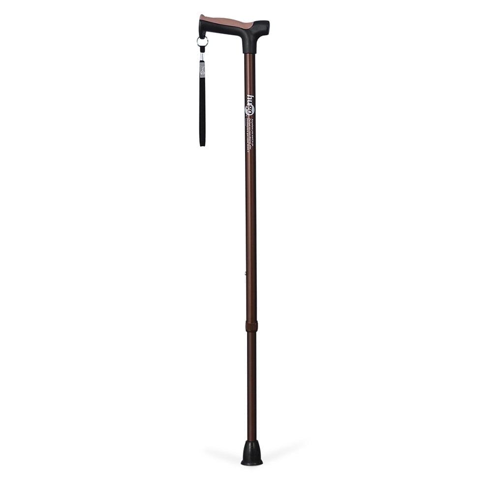 HUGO Adjustable Derby Handle Cane with Reflective Strap, Cocoa HSA/FSA ...