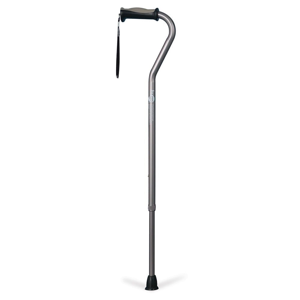 HUGO Adjustable Offset Handle Cane with Reflective Strap, Smoke HSA/FSA ...
