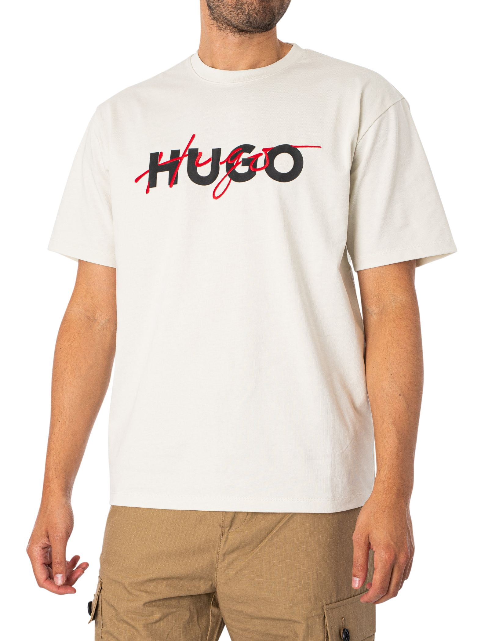 HUGO Dakaishi Graphic T-Shirt, Beige - Walmart.com
