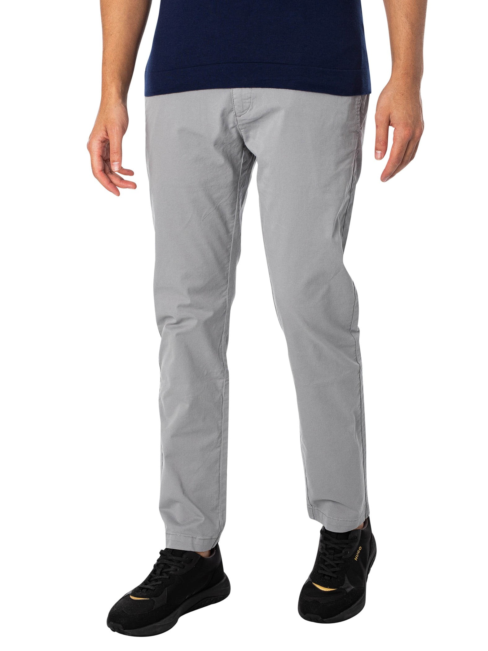 HUGO David Slim Chinos, Grey - Walmart.com