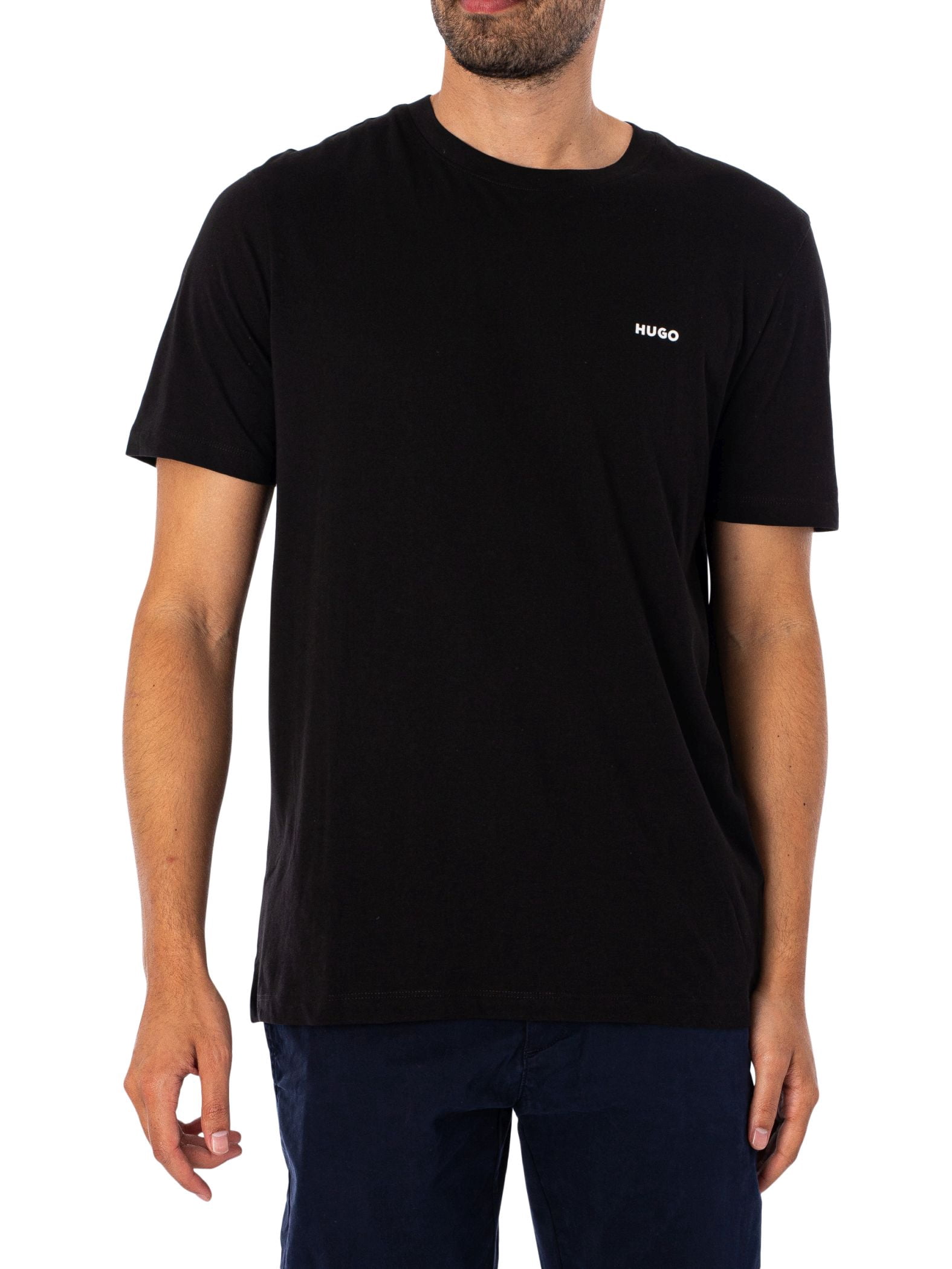 HUGO Dero222 T-Shirt, Black - Walmart.com