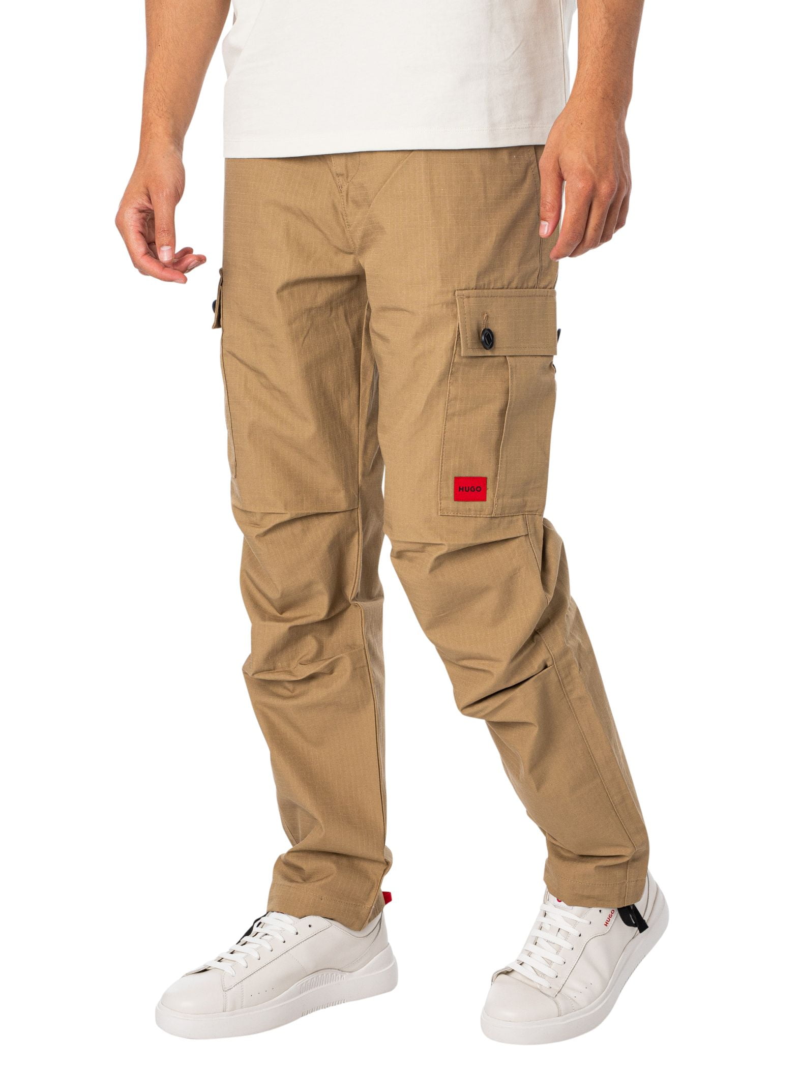 HUGO Garlo233 Cargo Trousers, Beige - Walmart.com