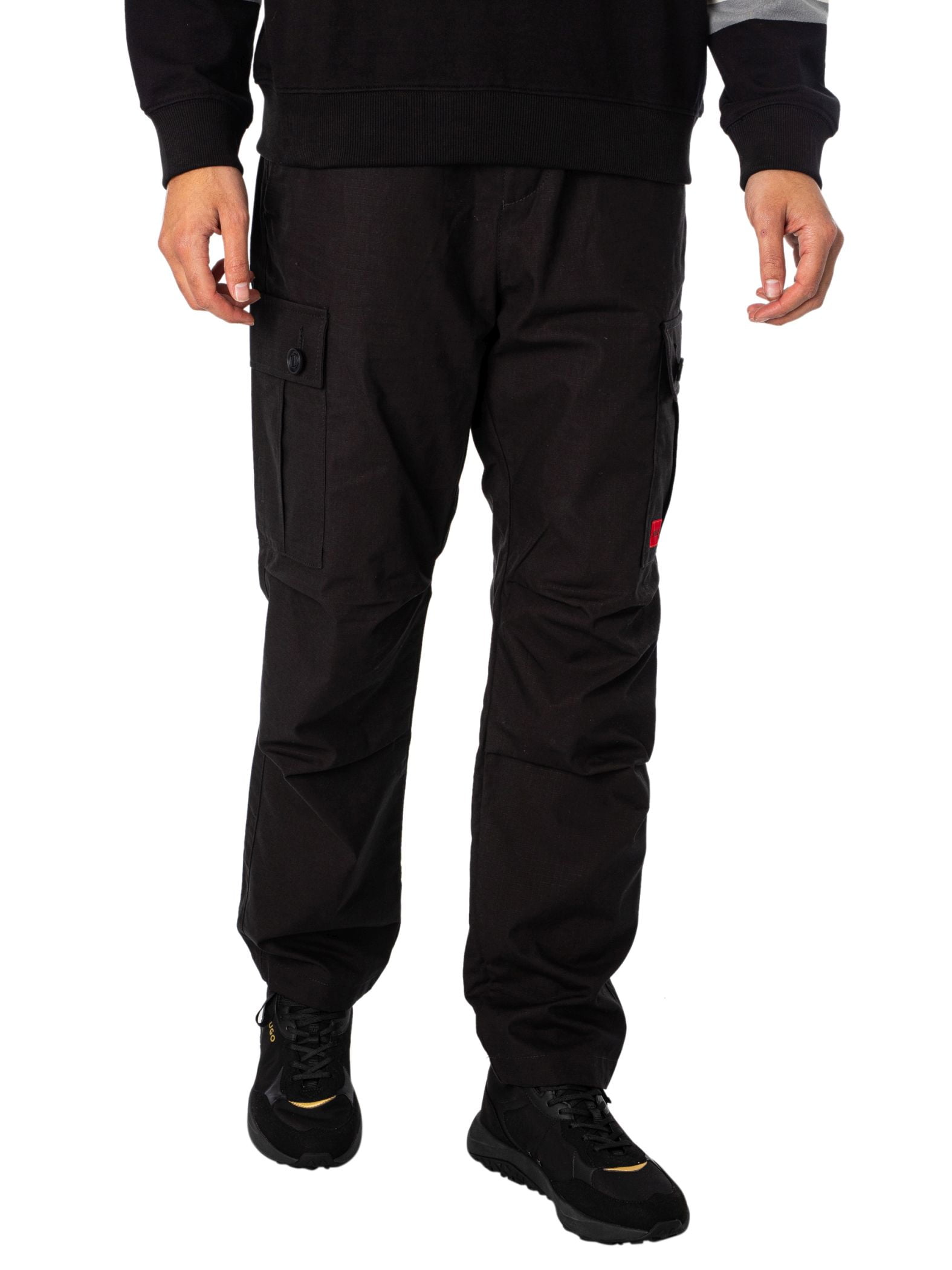 HUGO Garlo233 Cargo Trousers, Black - Walmart.com