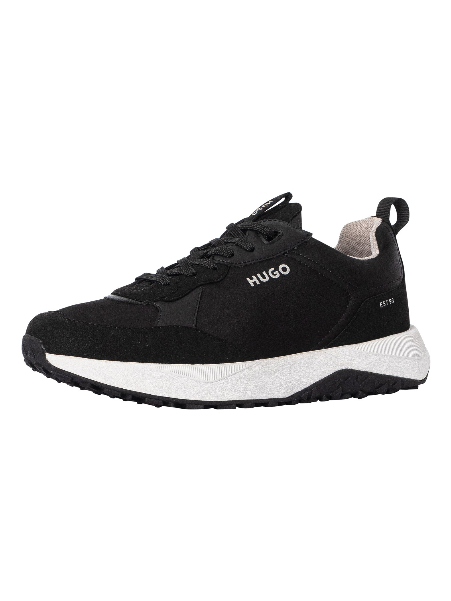 HUGO Kane Running Trainers, Black - Walmart.com