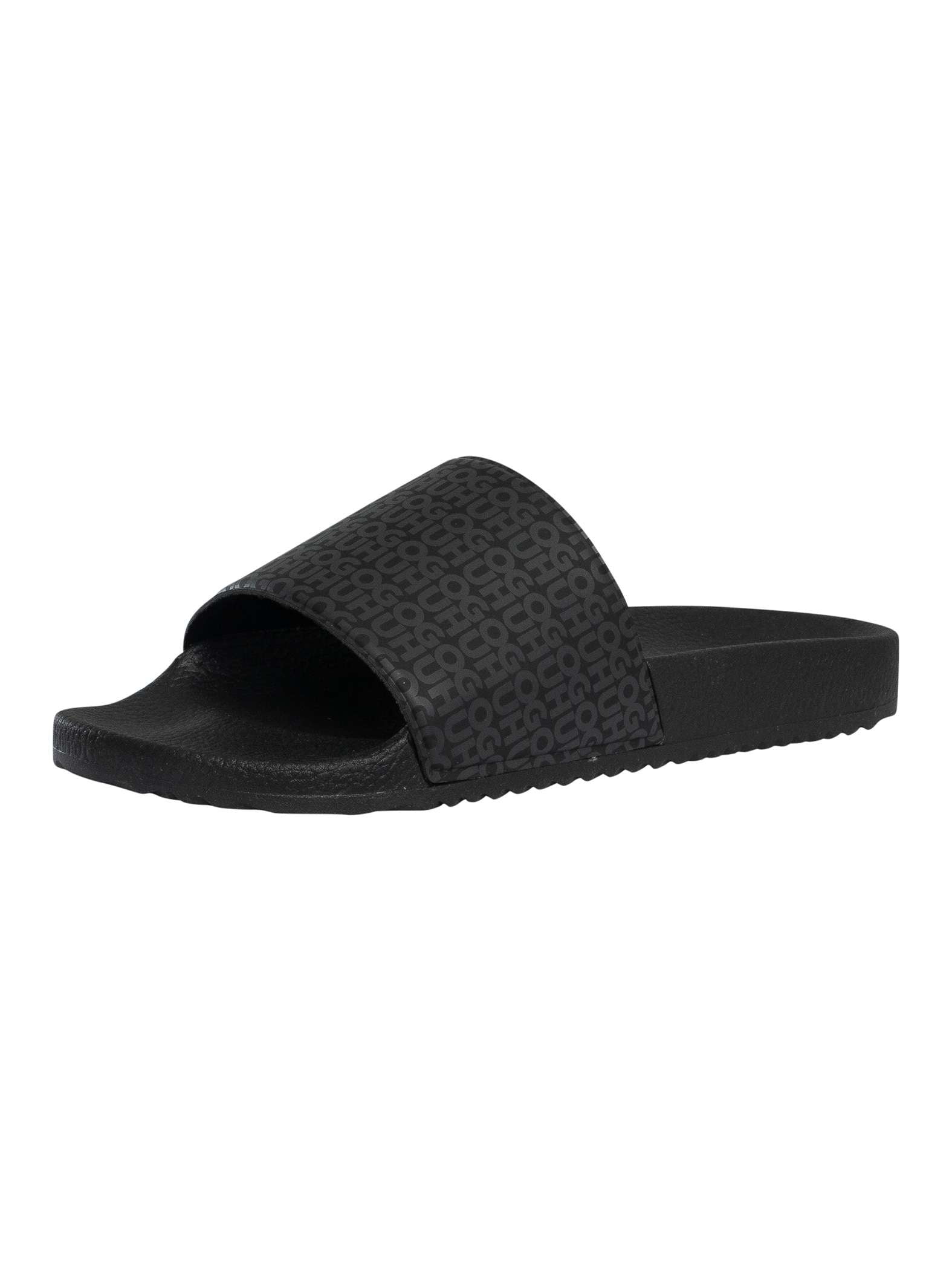 HUGO Timein Sliders, Black - Walmart.com