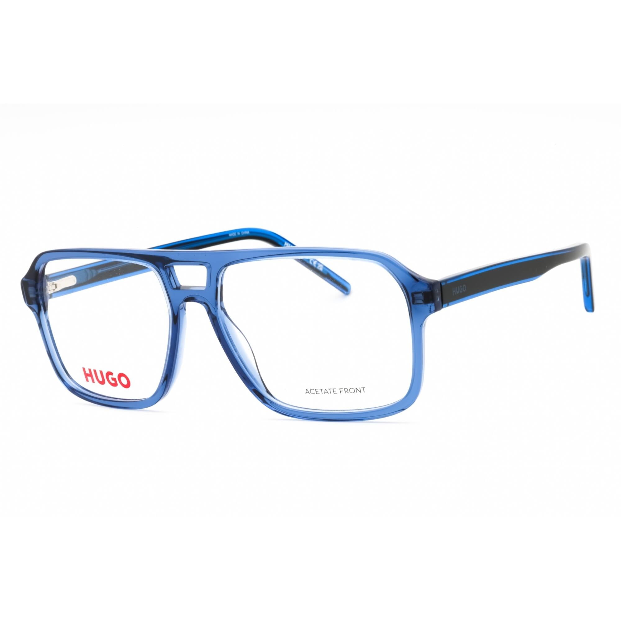 HUGO eyeglasses HG 1299 MAN 55.000/15.000/145.000 D51 BLACK BLUE ...