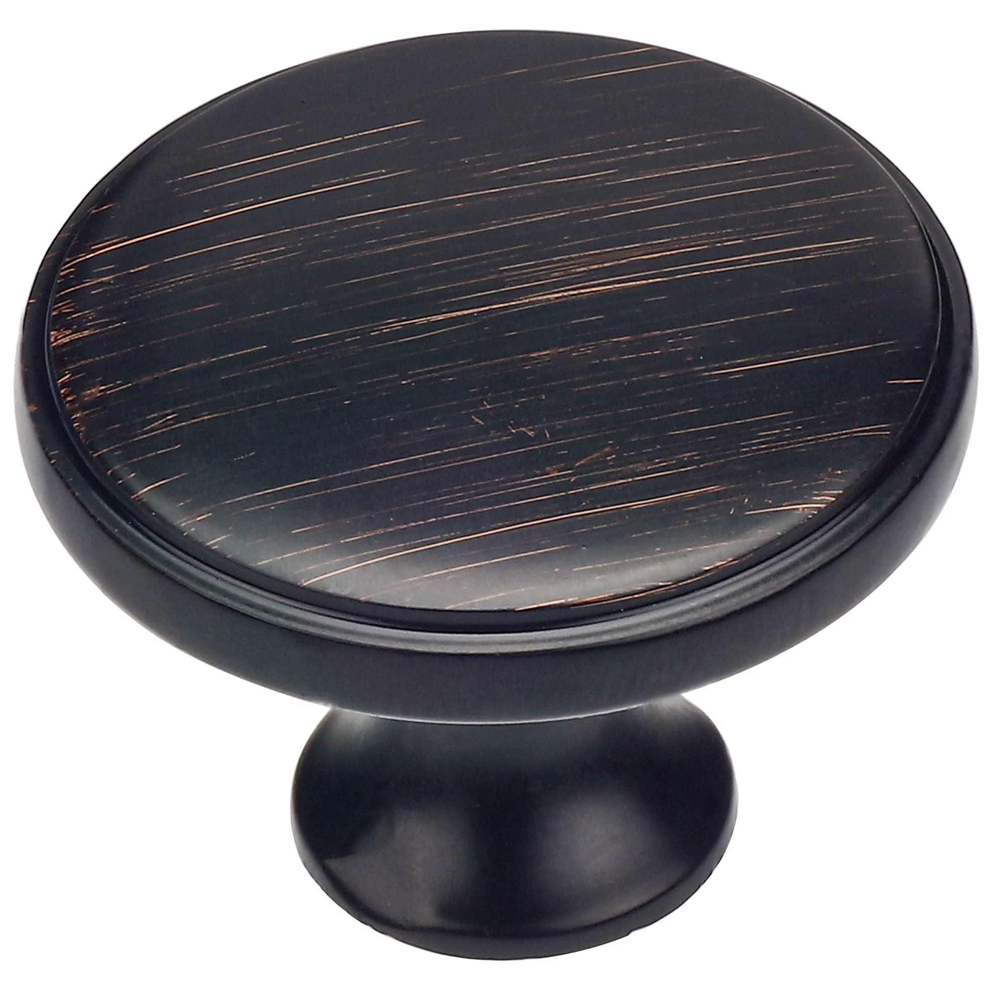 HUGOLEM 2 Pack Round Shape Drawer Pulls Bronze Stylish Kitchen Cabinet ...