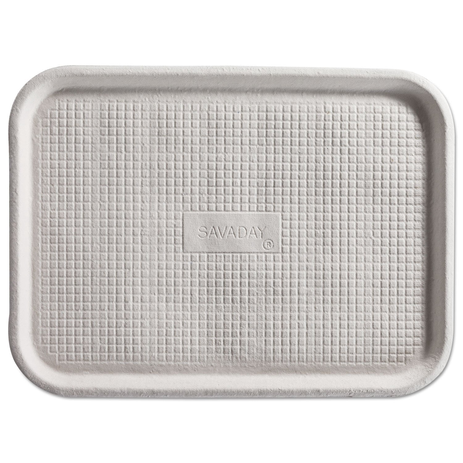 HUH20803CT - Savaday Molded Fiber Flat Food Tray - Walmart.com