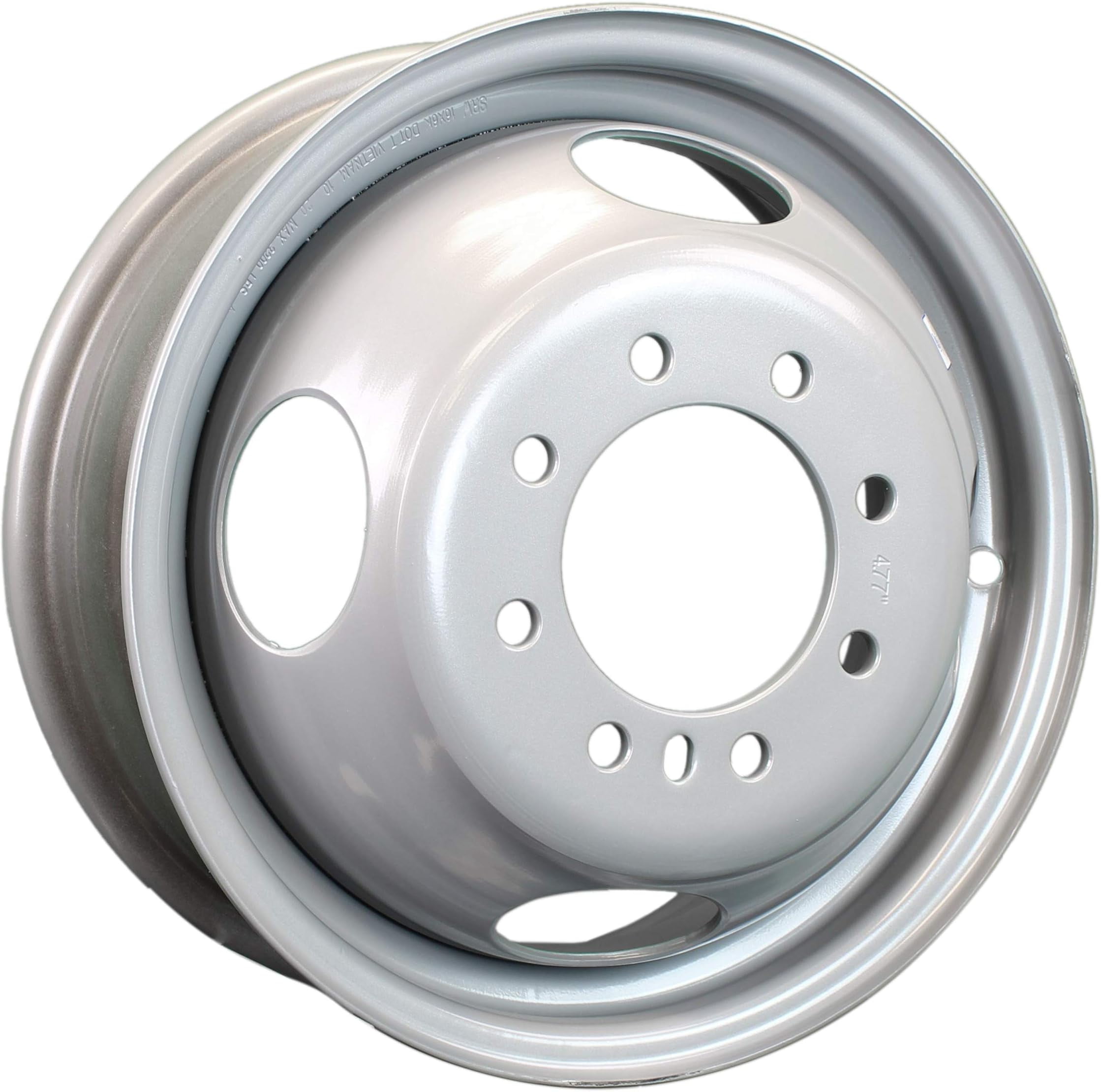 HUHAN Dually Dual Silver Grey Trailer Wheel Rim 16 Inch 16X6 8 Lug On 6 ...