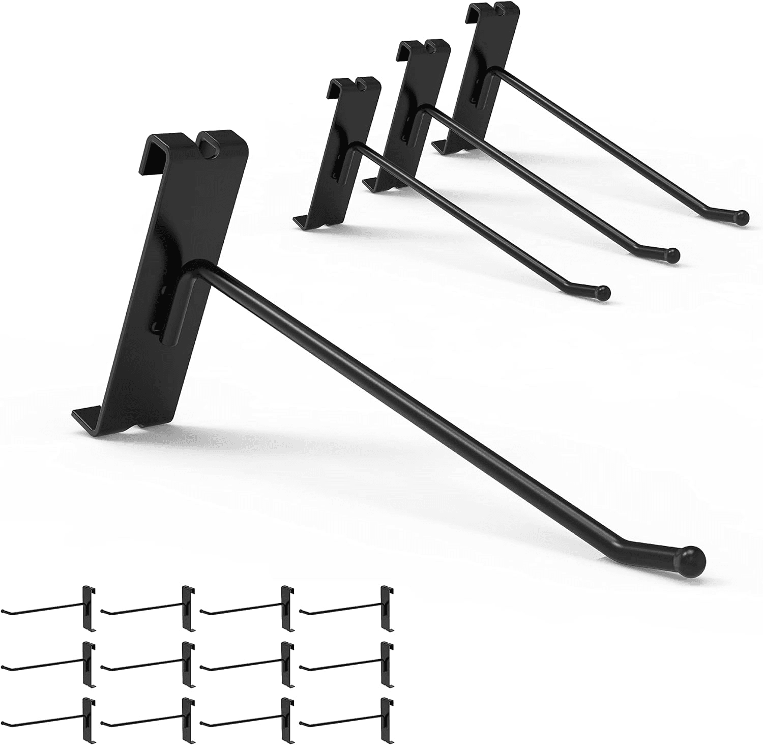 HUHOLE Gridwall Hooks 6 inch, 32PC Display Hooks for Grid Wall, Hooks ...