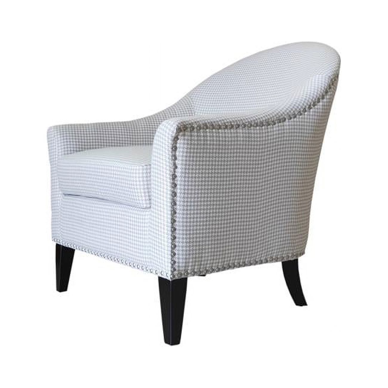 HUI Home HH-HTAC0IDHLXTBRS03 Small Checked Pattern Arm Chair, Beige ...