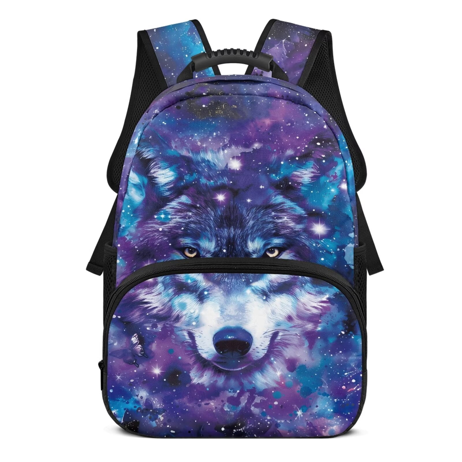 HUIACONG Galaxy Wolf School Backpack for Kids Age 6-18 Large Capacity ...