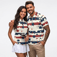 HUIACONG Matching Golf Outfits for Couples Patriotic Golf Shirts for ...