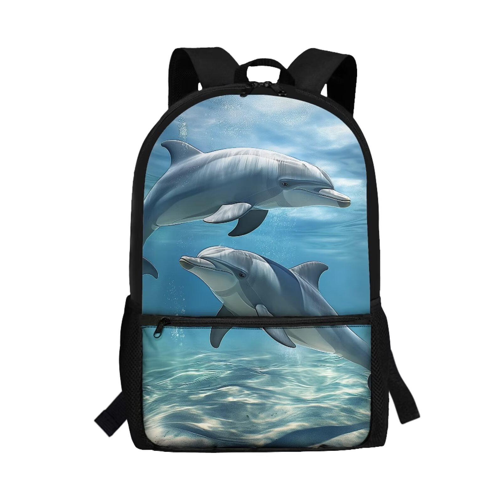 HUIACONG Ocean Dolphin Kids Backpack for Middle School Students Large ...
