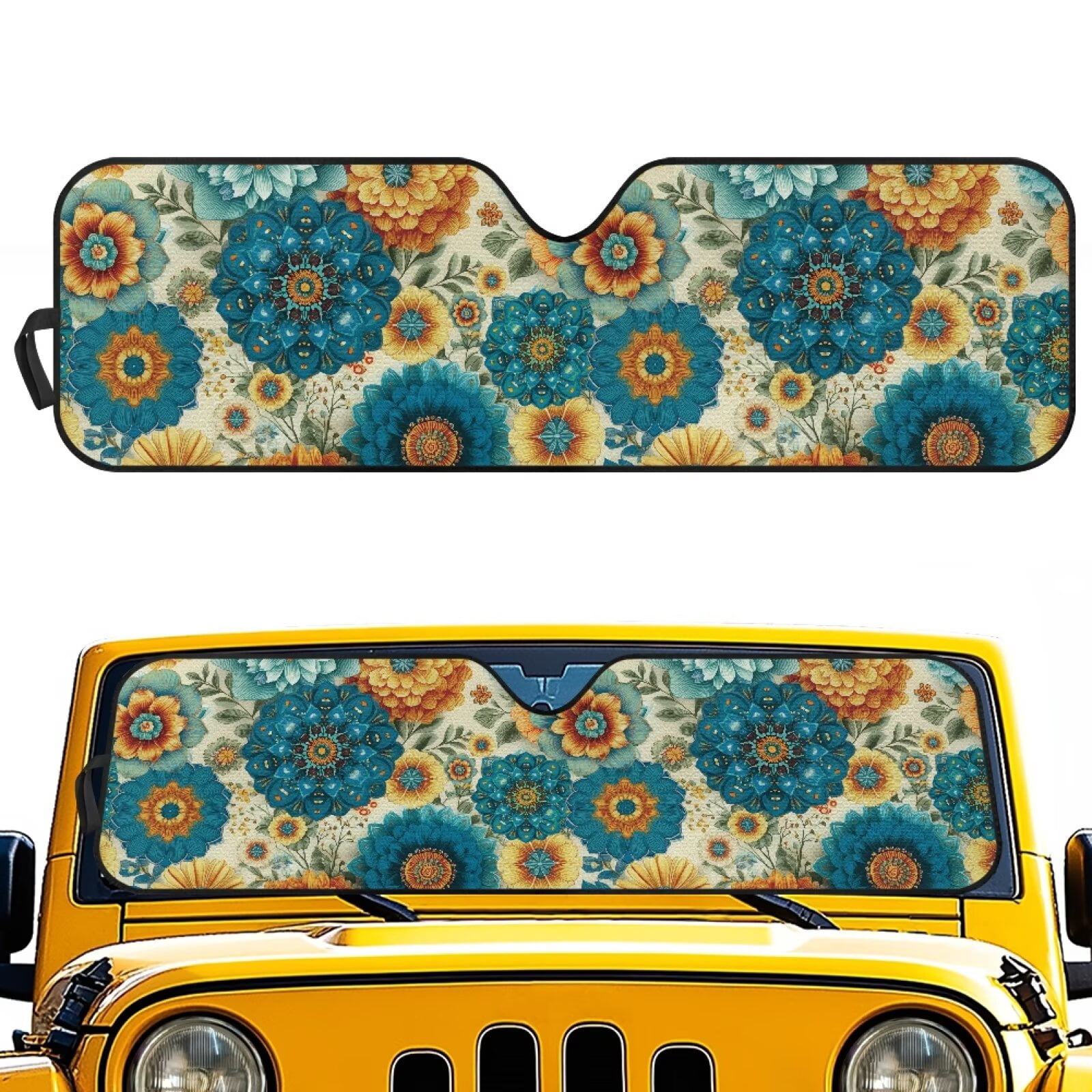 HUIACONG Sun Shade Windshield for 2018-2024 Jeep Wrangler JL JLU ...